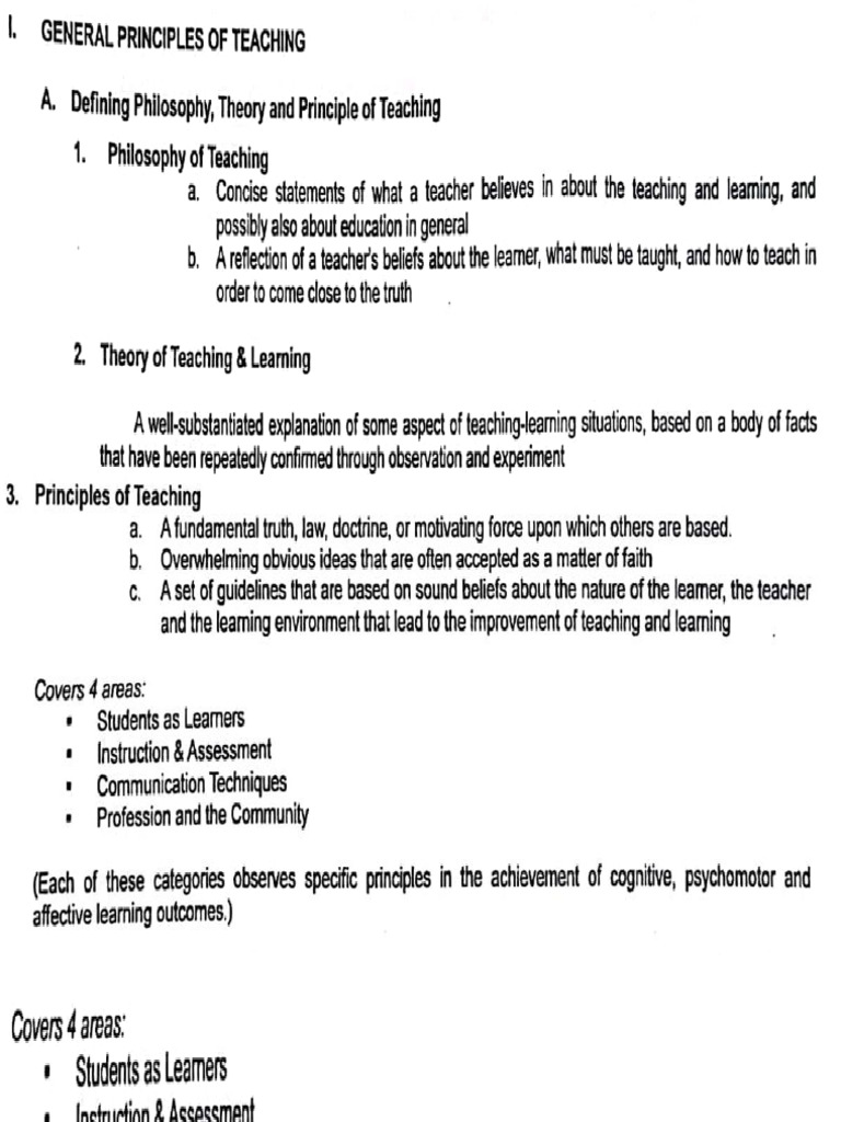 Principles of Teaching | PDF