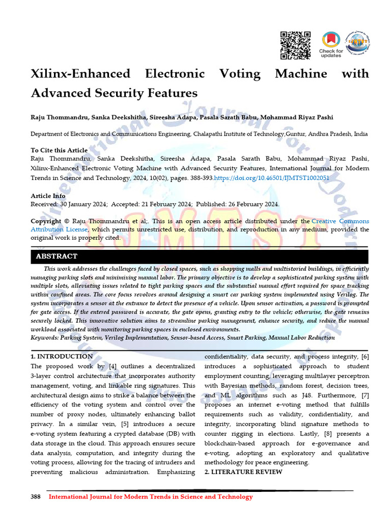 51IJMTST1002097 | PDF | Electronic Voting | Computer Science