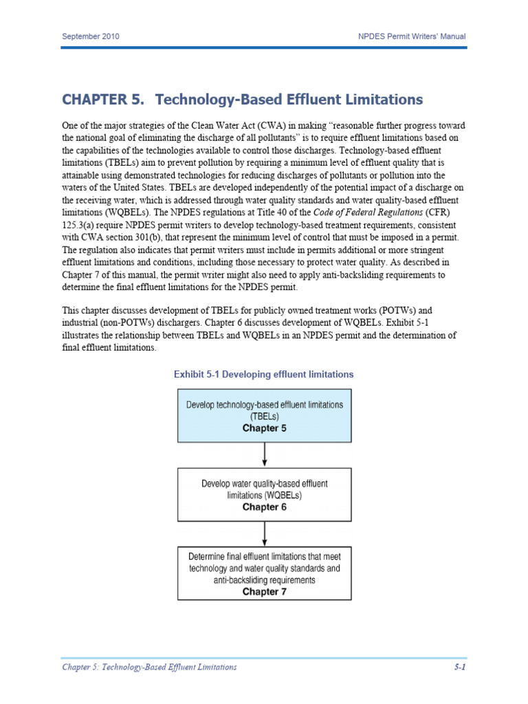 PWM Chapt 05 | PDF | Clean Water Act | Sewage Treatment