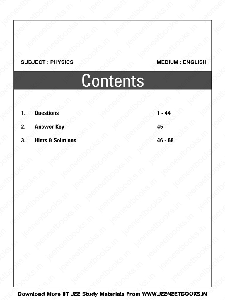 JEE Advanced Question Bank 2021 Jeeneetbooks - in | PDF | Force | Friction