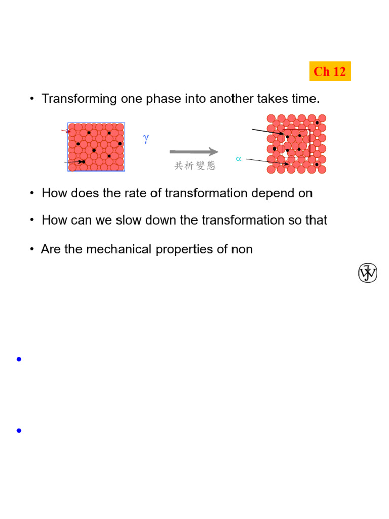 Lecture 1 (Ch 12)(1) | PDF | Heat Treating | Nucleation