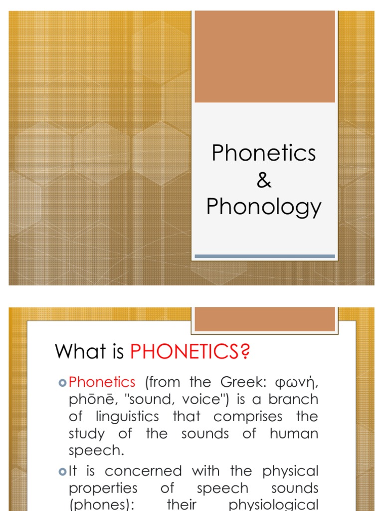Phonetics and Phonology Overview | PDF | Phonetics | Phonology