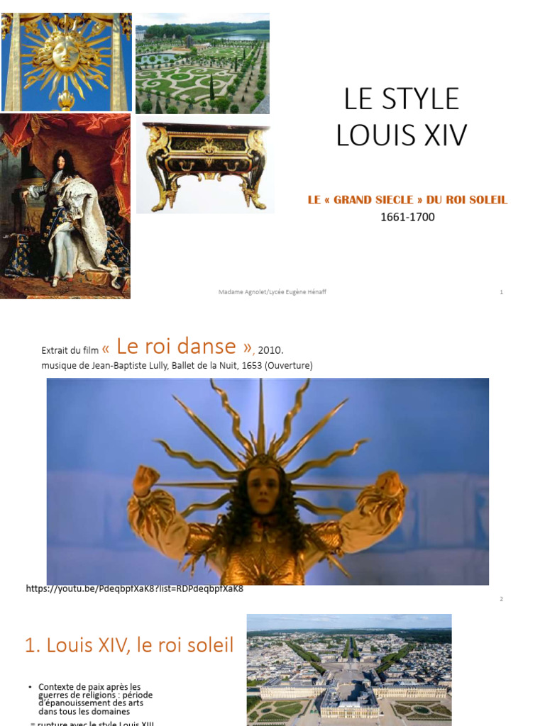 Le Style Louis XIV : Luxe et Mobilier | PDF | Château de Versailles