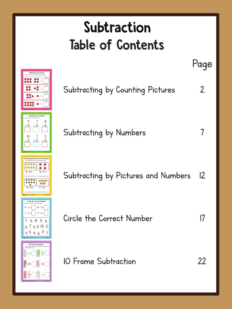 35. Subtraction | PDF