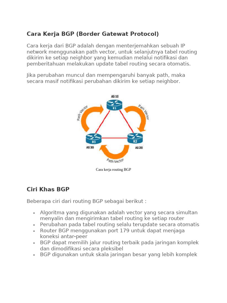 Cara Kerja BGP | PDF