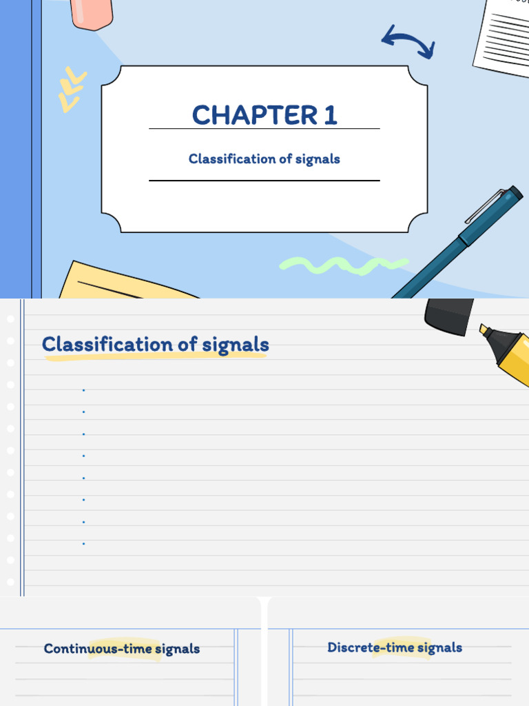 EEE228 Classification of Signals | PDF | Discrete Time And Continuous Time | Applied Mathematics