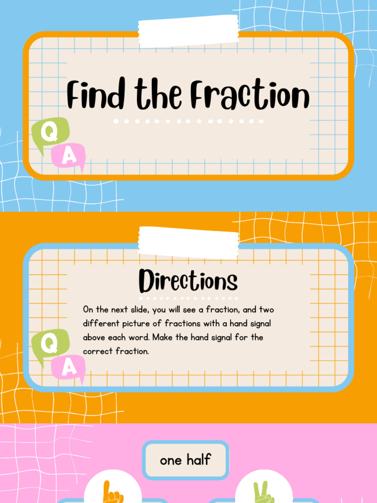 Addition and Subtraction of Fractions Education Presentation in Cream ...
