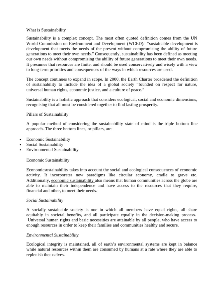 Unit 4 Sustainable Concept and MDGs and SDGS, Carbon Credit | PDF ...