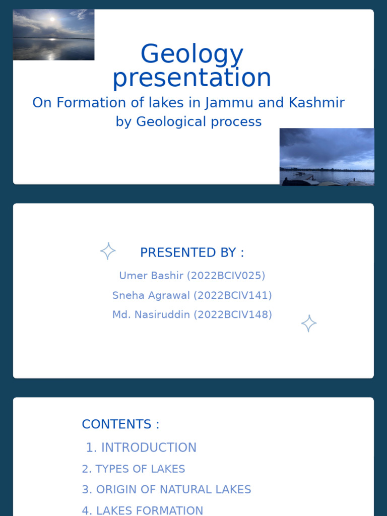 Geology Presentation Group 20 | PDF | Lake | Glacier