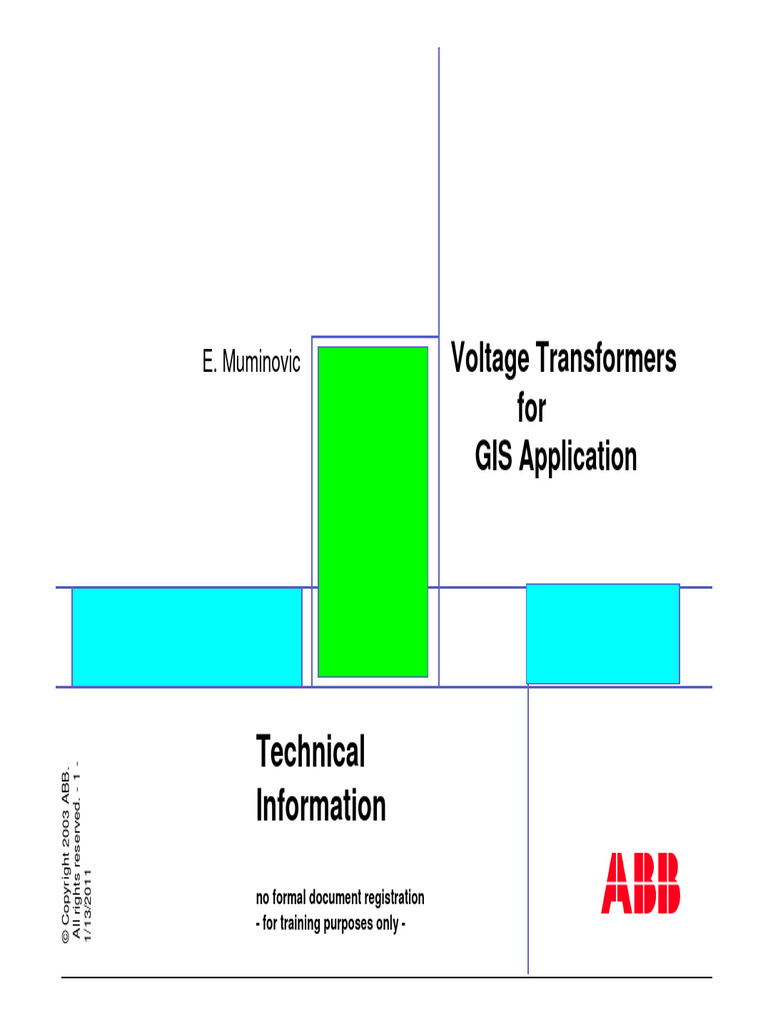 Basics voltagetransfo-GIS Rev01-2009 | PDF | Transformer | Insulator ...