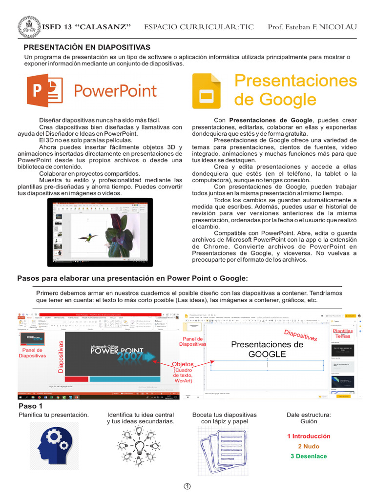 Dossier - TIC 4 | PDF | Microsoft PowerPoint | Informática