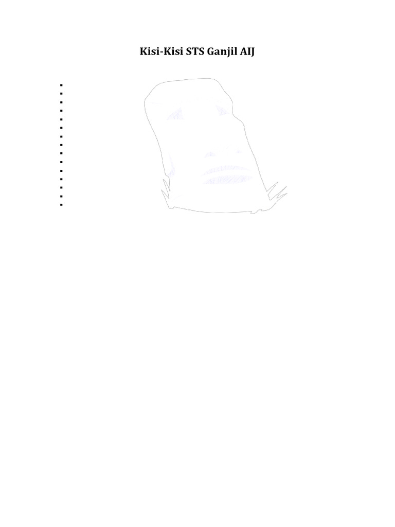 Kisi-Kisi STS Ganjil AIJ | PDF | Computers