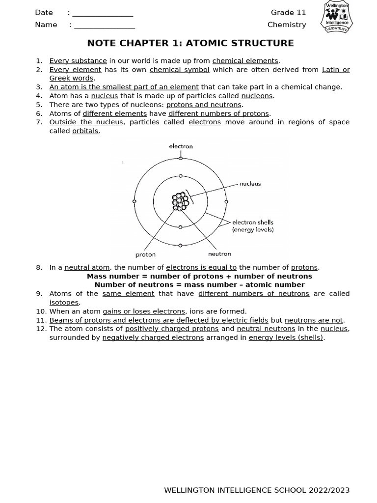G11 Chemistry Note Chapter 1 | PDF | Philosophy | Science & Mathematics
