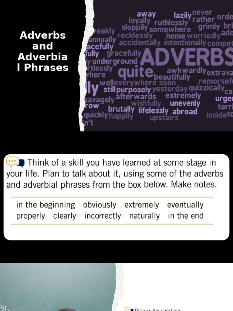 Adverbs and Adverbial Phrases | PDF | Language Arts & Discipline