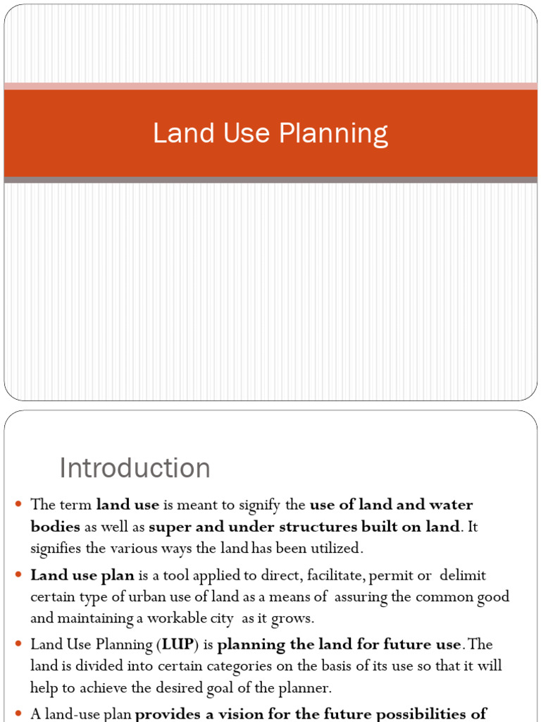 Chapter 3 3.1 Land Use Planning | PDF | Geographic Information System ...
