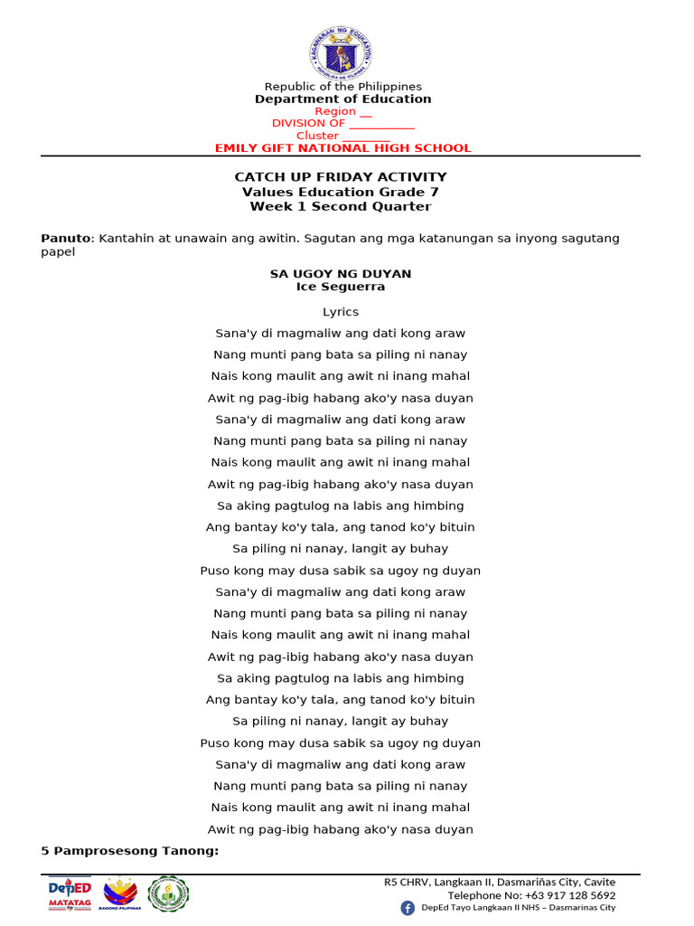 EsP7 CUF Q2 W1 | PDF