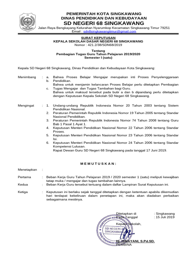 Konsideran SKPTM | PDF