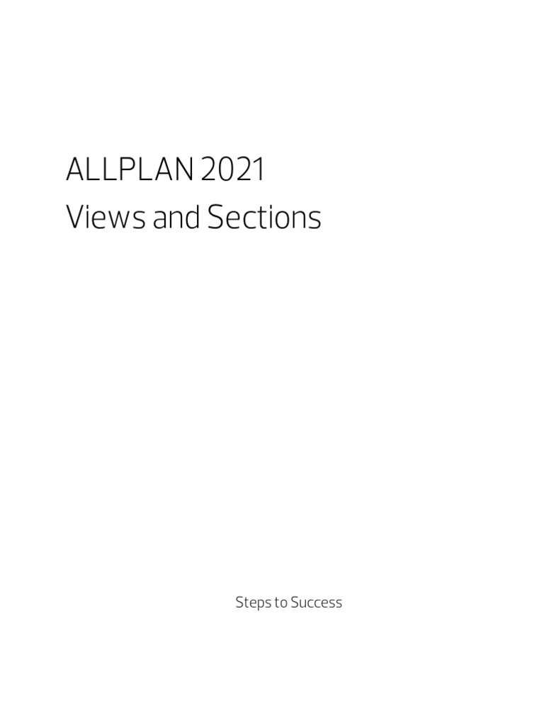 Allplan 2021 StepsToViewsAndSections | PDF | Texture Mapping | 3 D Computer Graphics