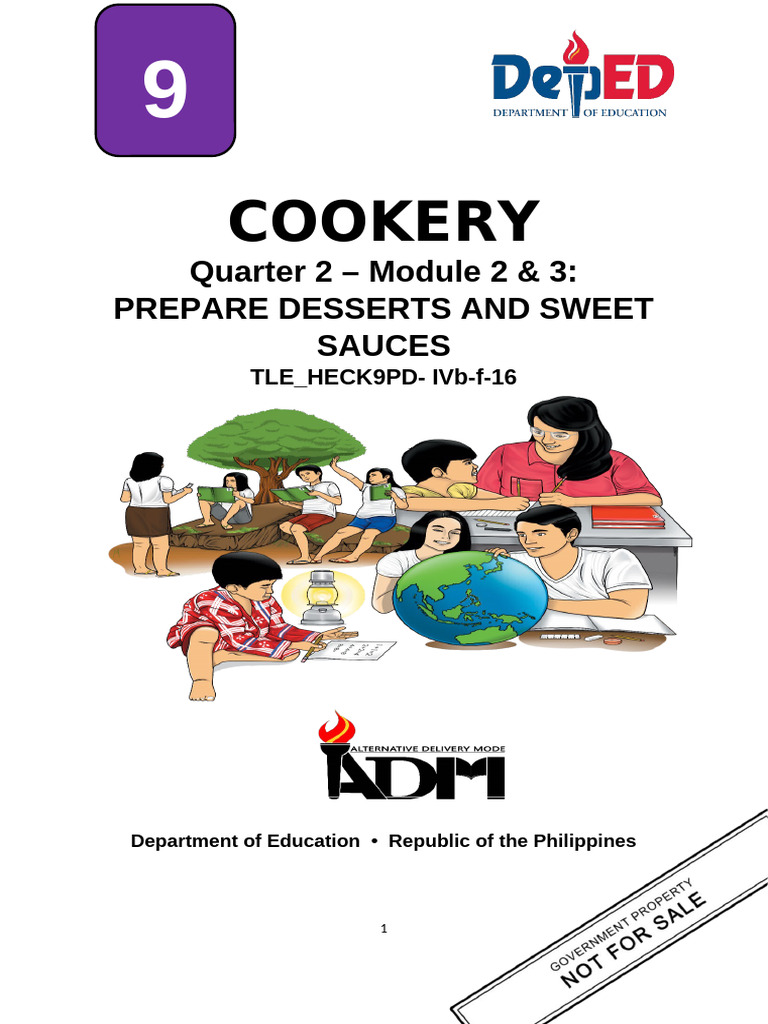 TLE9 - COOKERY - Module - Q4 Week 2 N 3 | PDF | Custard | Desserts