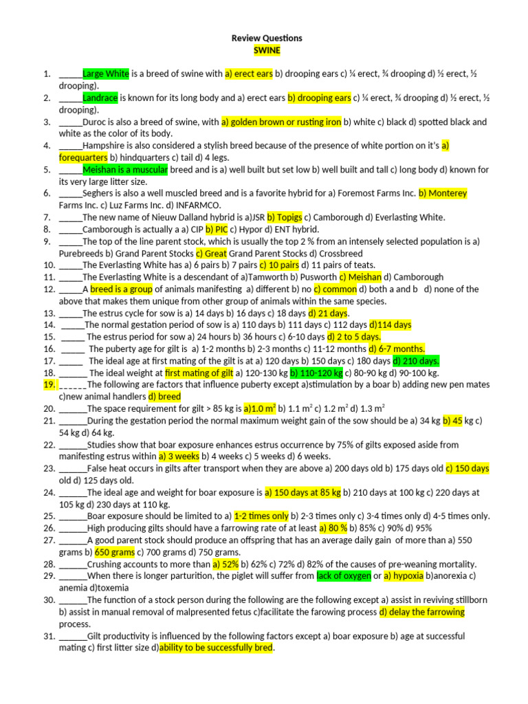 Review ANIMAL SCIENCE Ipa Print | PDF | Goat