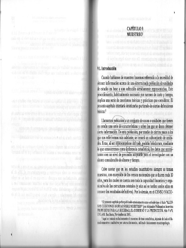 Apunte IDM Capitulo 9 y 10 MUESTREO y Matriz de Datos | PDF