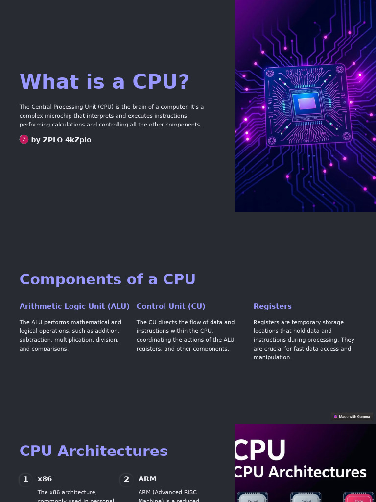 What-is-a-CPU | PDF | Central Processing Unit | Cpu Cache