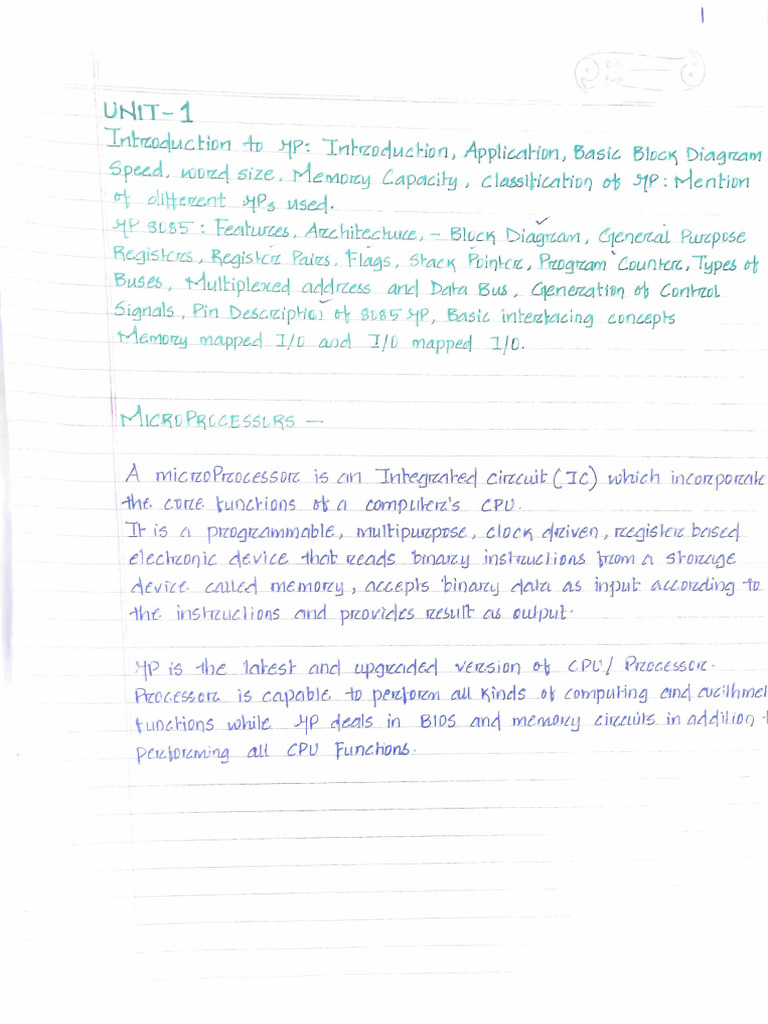 Introduction to Microprocessors and HP | PDF | Computer Science | Computing