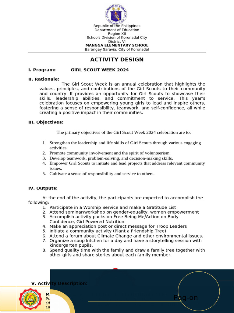 GSP Week 2024 Activity Overview | PDF