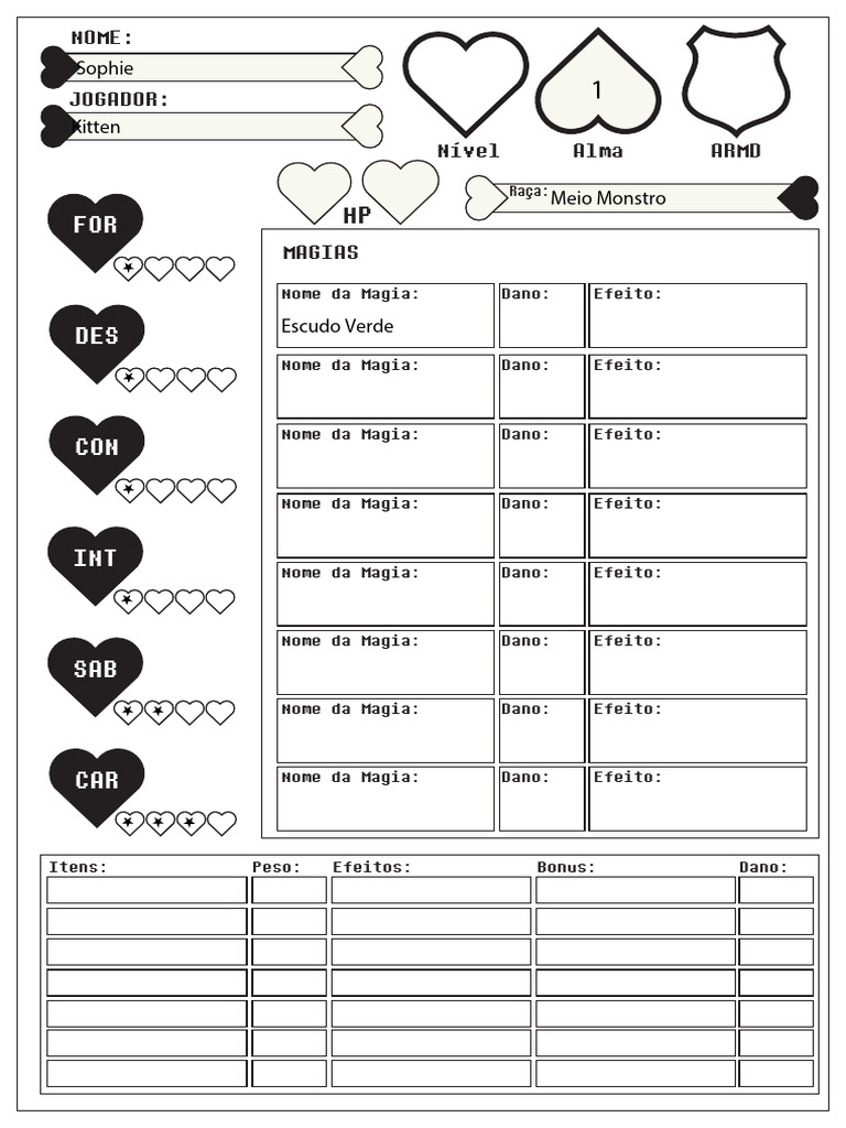 Undertale Ficha | PDF