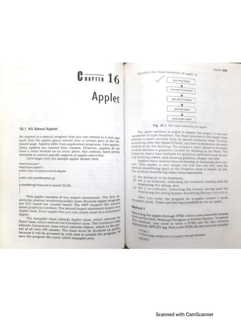 Applet and Graphics | PDF