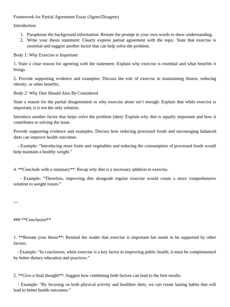 Framework For Partial Agreement Essay | PDF | Dieting | Obesity