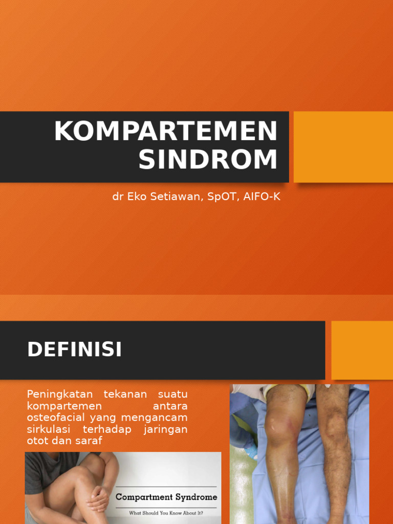 KOMPARTEMEN SINDROM | PDF | Clinical Medicine | Medical Specialties