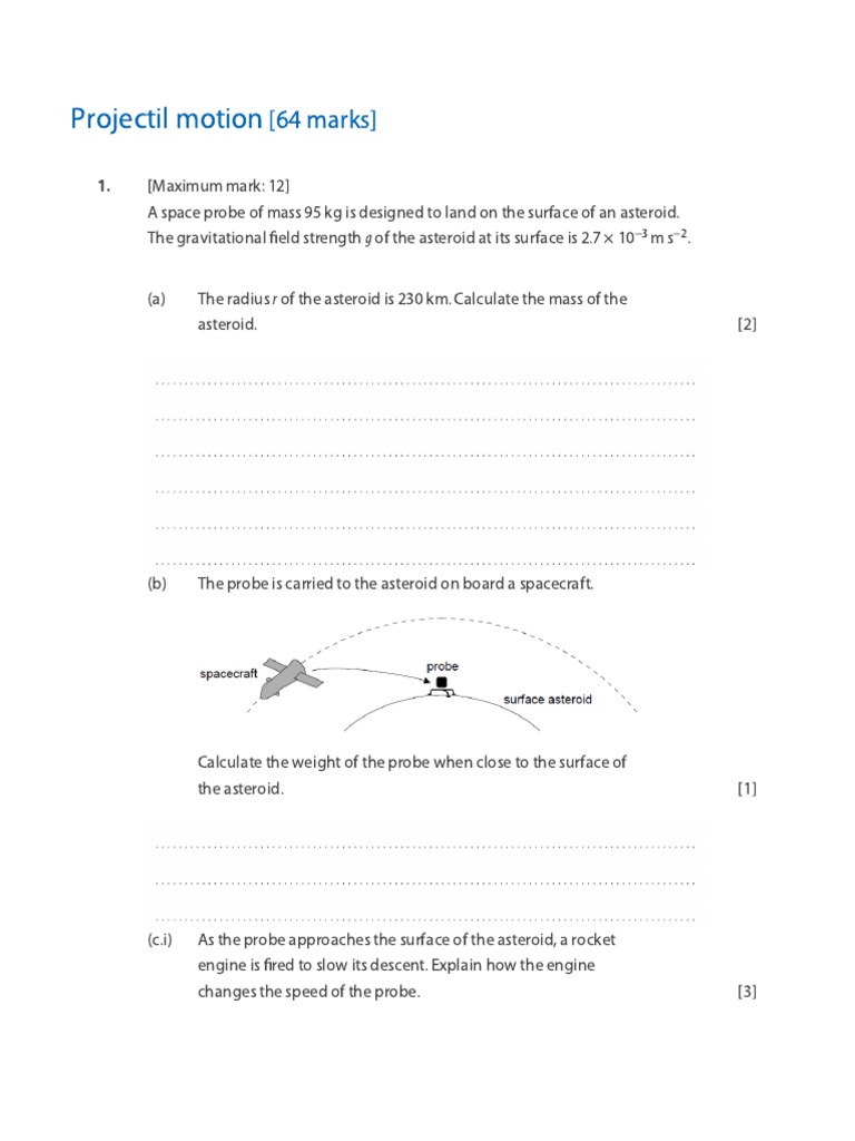 Projectil Motion | PDF | Force | Drop (Liquid)