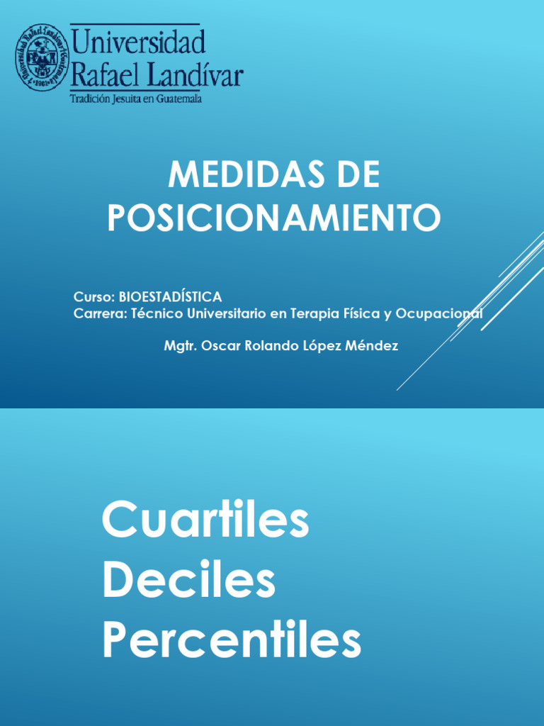 Cuartiles de Bioestadística | PDF | Cuantil | Mediana