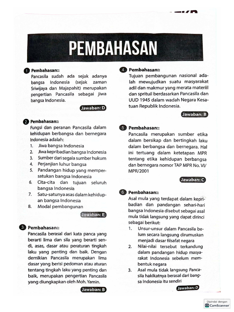 Pembahasan Soal TWK HOTS | PDF