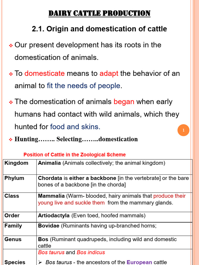 3a. Dairy Cattle Production | PDF | Agriculture | Dairy Cattle