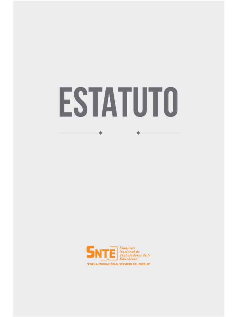 Estatuto SNTE | PDF