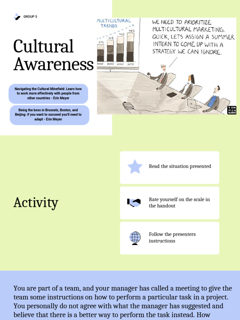 Cultural Awareness - CLN Group 5 Presentation | PDF | Leadership ...