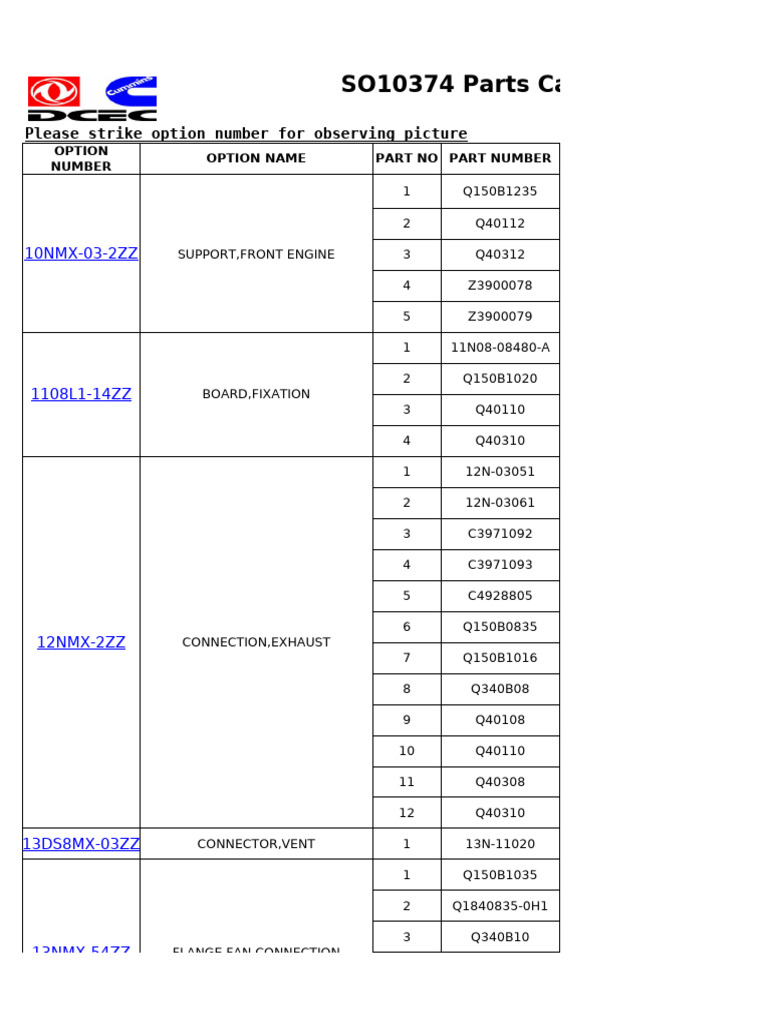 Cummins 6BTAA5.9-G2 Parts Catalogue | PDF | Screw | Valve