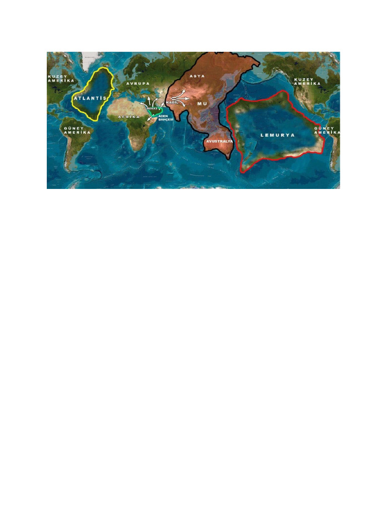 Map of Atlantis and Lemuria | PDF