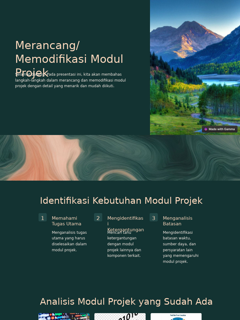 MerancangMemodifikasi Modul Projek | PDF