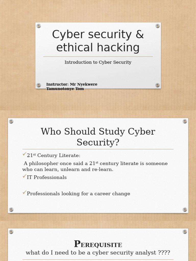 Cyber Security & Ethical Hacking | PDF | Hyper V | Security