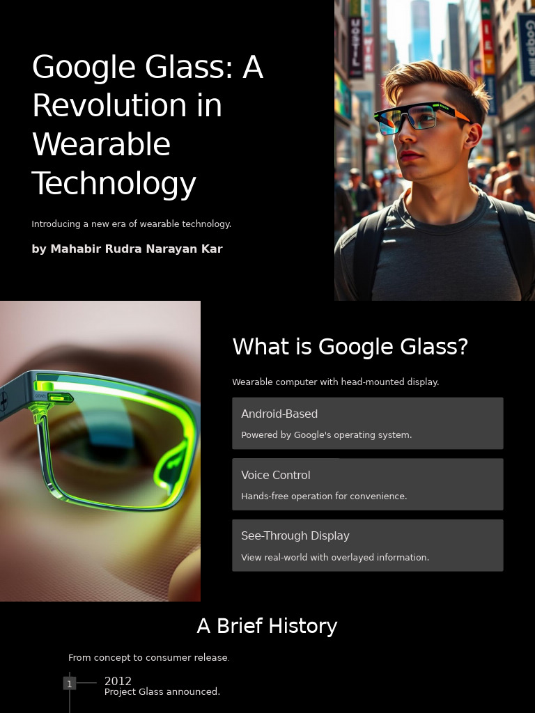 Google Glass A Revolution in Wearable Technology | PDF | Wearable Technology | Augmented Reality