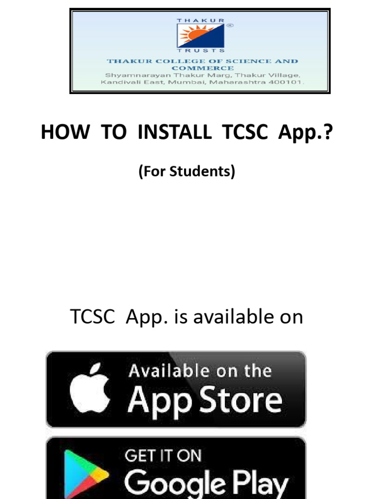 TCSC App | PDF | Career & Growth