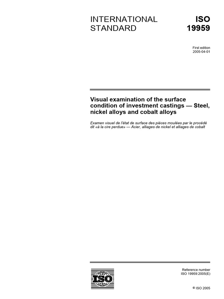 ISO_19959=2005(E) | PDF | International Organization For Standardization