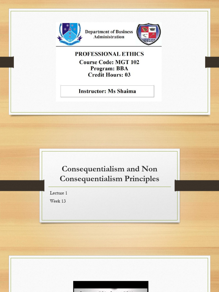 Consequentialism: Ethics of Consequences | PDF | Ethical Theories ...