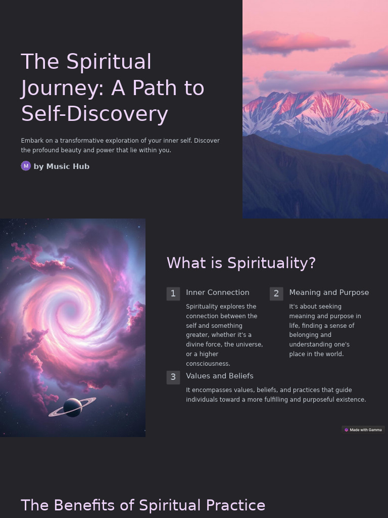 The Spiritual Journey A Path To Self Discovery | PDF | Meditation | Spirituality