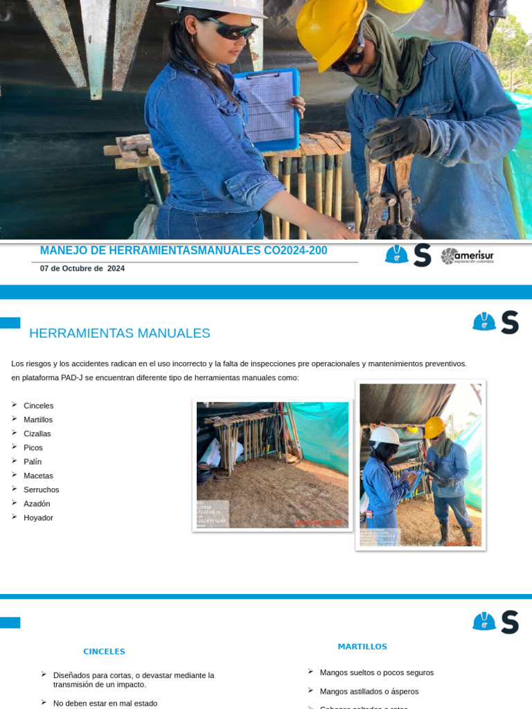 Presentacion.manejo Seguro de Herramientas Manuales | PDF | Martillo ... Presentacion.manejo Seguro de Herramientas Manuales | PDF | Martillo ...