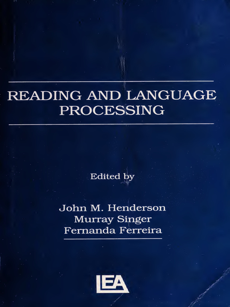 Processing: Reading | PDF | Word | Orthography
