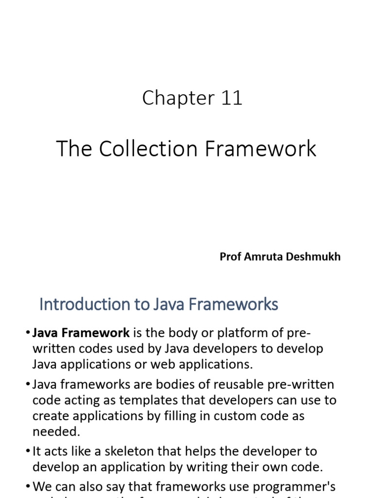 11 Collection Framework | PDF | Database Index | Algorithms And Data ...
